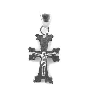 Jewelry | Cross Fourche With Jesus Christ Charm Pendant | Poshmark